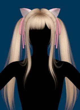 Elzasims Hair N40 Sims 4 Catgirl Mod Sims 4 Cc Twintails Sims 4 Hair Cc
