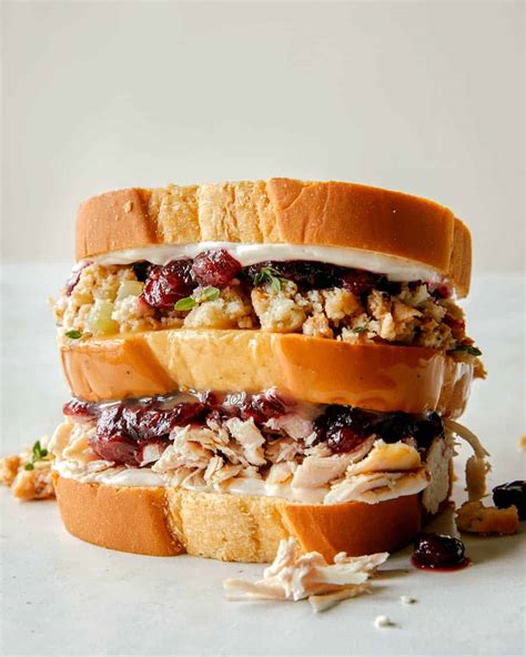Thanksgiving Sandwich Spoon Fork Bacon