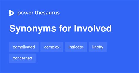 Involved Synonyms 2 443 Similar Words And Phrases