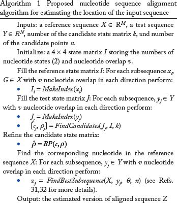 Proposed Nucleotide Sequence Alignment Algorithm For Estimating The