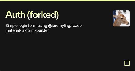 auth forked codesandbox