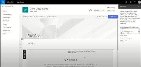 How Do I Embed Sway In Sharepoint