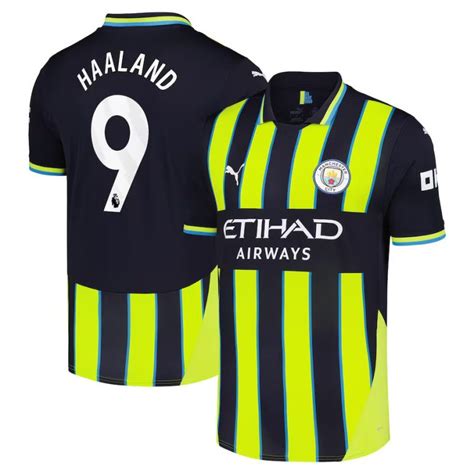 Maillot Manchester City Exterieur 2024 2025 Haaland Foot Dealer