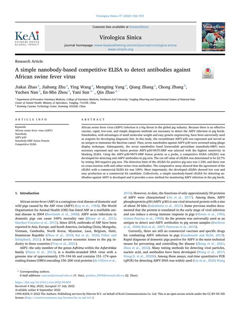 Pdf A Simple Nanobody Based Competitive Elisa To Detect Antibodies