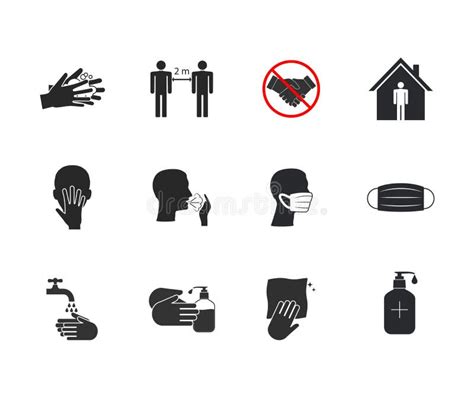 Coronavirus Disease Prevention Icon Vector Illustration Flat Design