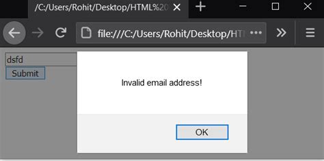 Email Regex Javascript Validation Regular Expression Example Code