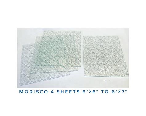 Morisco Stained Glass Sheets Clear Textured Architectural Glass Art