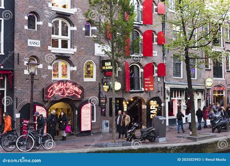 Erotic Museum In Red Light Street Amsterdam Netherlands Editorial
