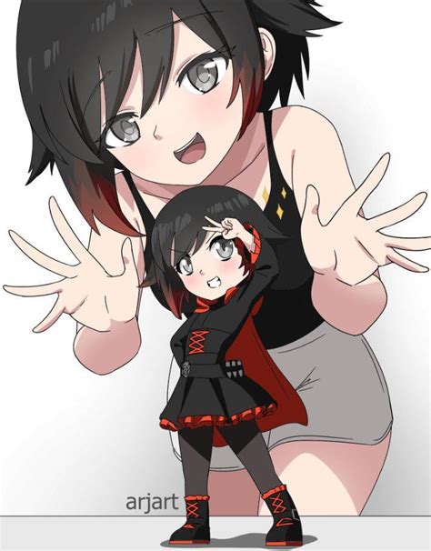 Ruby Showing Off Her Chibi Arjart Rrwby