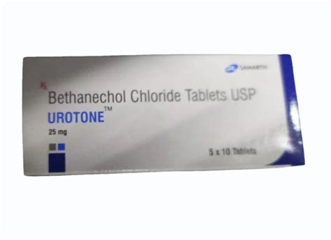 25 Mg Bethanechol Chloride Tablets At ₹ 300box Urotone Tablet In