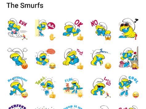 Smurfs Sticker Pack 2 Removed Telegram Stickers Library