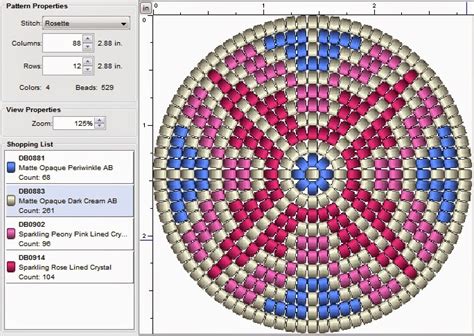 Imaginesque Beading Pattern 46 Round Motif