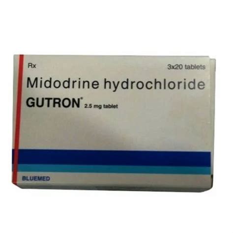 Midodrine Hydrochloride Tablets At ₹ 1800box Midodrine Tablets In