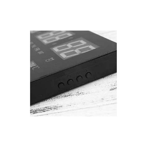 Reloj Digital Pared Led Fecha Y Temperatura Mertel