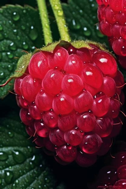Premium Photo A Close Up Of A Raspberry