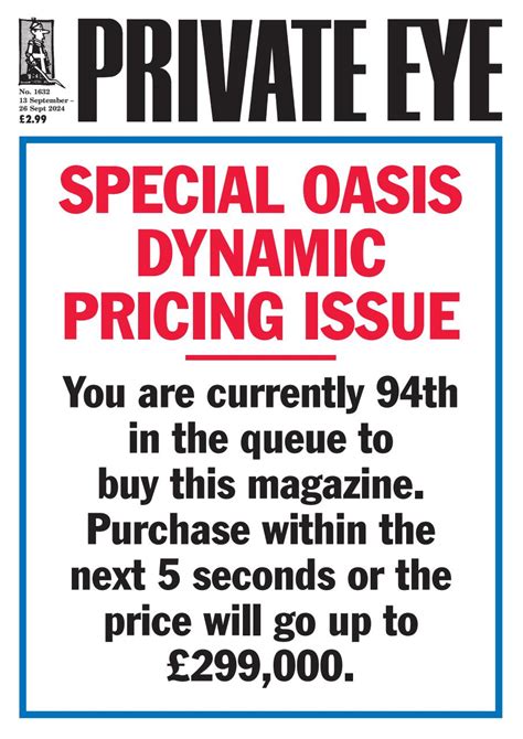 Private Eye Magazine 1632 Back Issue