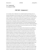 CNIT 480 Assignment 1 Docx Homework 1 CNIT480 Spring 2018 Name