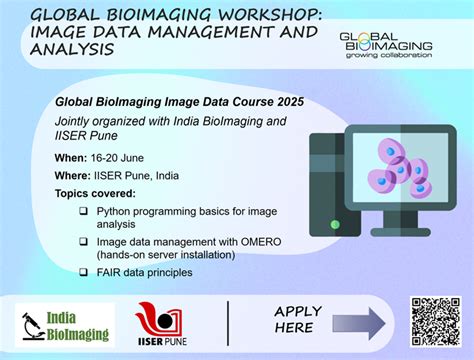 Global Bioimaging Gbi Image Data Course 2025 Event Iiser Pune