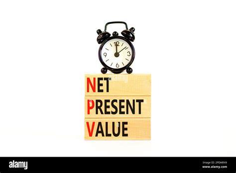 NPV Net Present Value Symbol Concept Words NPV Net Present Value On
