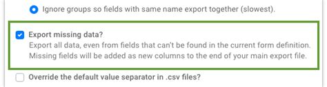 Exporting Missing Data In SurveyCTO Desktop SurveyCTO Support Center