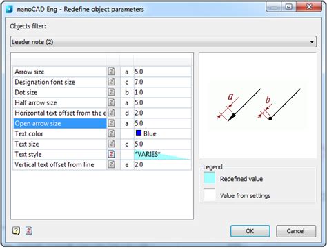 Execution Of Drawings Commands Parameters Redefinition Freeware Cad