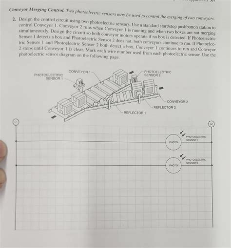 Solved Conveyor Merging Control Two Photoelectric Sensors
