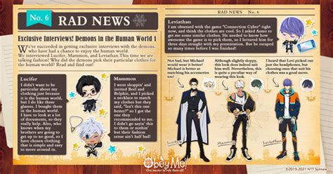 Rad Newspaper Club Obey Me Wiki Fandom