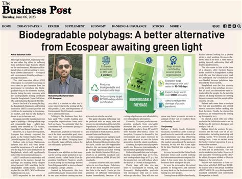 Mohammad Raihan On Linkedin Thebusinesspost Environment Sustainable