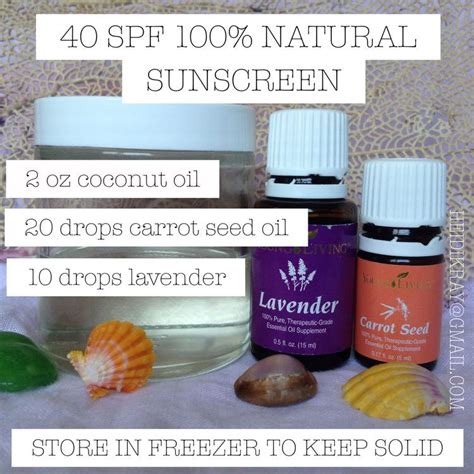 Natural Sunscreen Carrot Seed Essential Oil Natural Spf