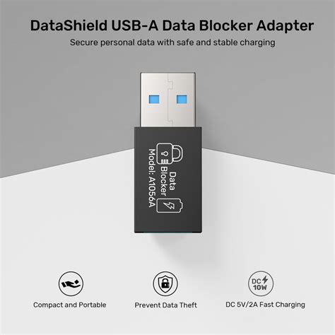 Datashield Usb A Data Blocker Adapter Unitek