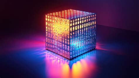 Intricate Three Dimensional Geometric Cube With Complex Interior