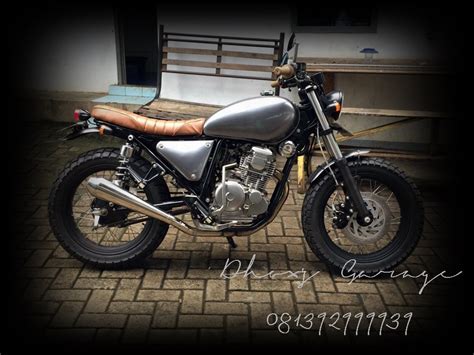 Tangki Knalpot Kustom Paket Modifikasi Yamaha Scorpio Model SR