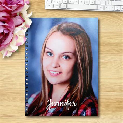 Custom Photo Name Text Personalized Notebook Zazzle