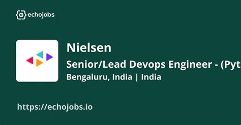 Nielsen Is Hiring Seniorlead Devops Engineer Python Terraform Awsazure India Remote