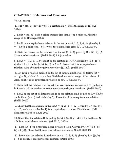 Xii Extra Questions Pdf Function Mathematics Determinant