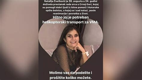 Preminula Natalija koja je iz CG prebačena na VMA