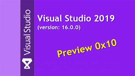 Visual Studio 2019 Version 16 0 0 Preview 1 Leaked Online
