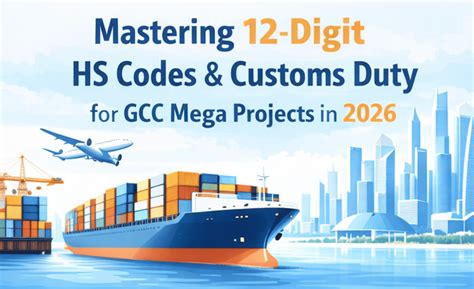 Mastering 12 Digit Hs Codes And Customs Duty For Gcc Mega Projects In