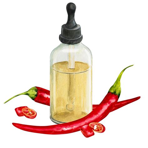 Premium Photo Hot Pepper Oil Chili Tincture Flavored Oil Bottle And