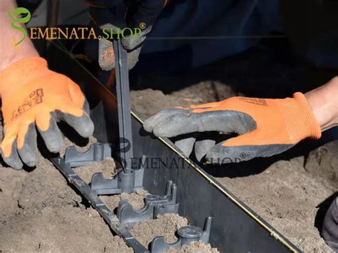 Градинска бордюрна лента за райграс и тревни площи с УВ защита и височина 45 мм Semenata Shop