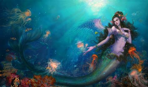 3d Mermaid Wallpaper Wallpapersafari