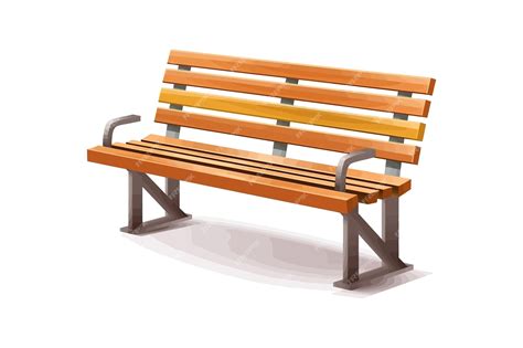 Premium Vector Wooden Bench Vector Illustration Design