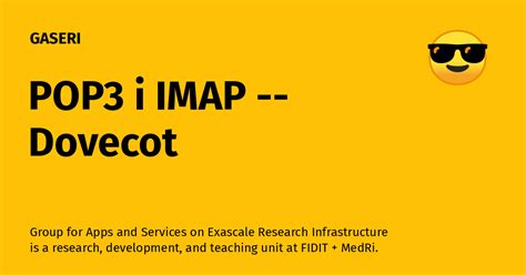 POP I IMAP Dovecot GASERI