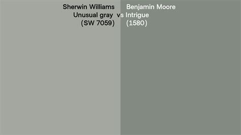 Sherwin Williams Unusual Gray Sw 7059 Vs Benjamin Moore Intrigue