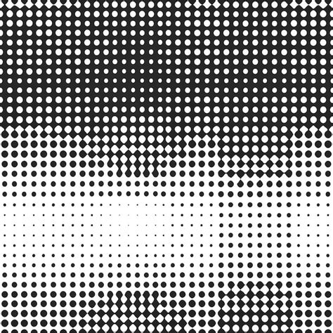 Premium Photo Seamless Circle Halftone Pattern Design