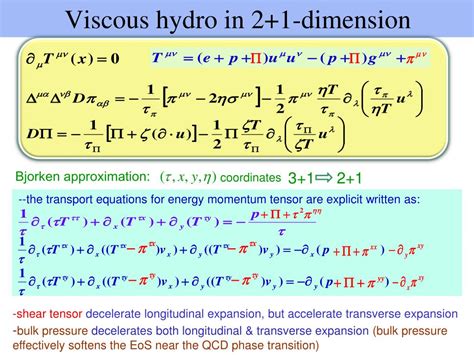 Ppt Viscous Hydrodynamics Powerpoint Presentation Free Download Id 2096138