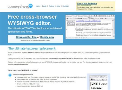 Excellent Free Rich Text Editors