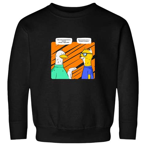 Cat Paws Programmer Cat And Goose Funny Geek Computer Joke Sweatshirts