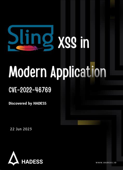 Apache Sling Xss In Modern Application Cve 2023 23397 Ebook Hadess