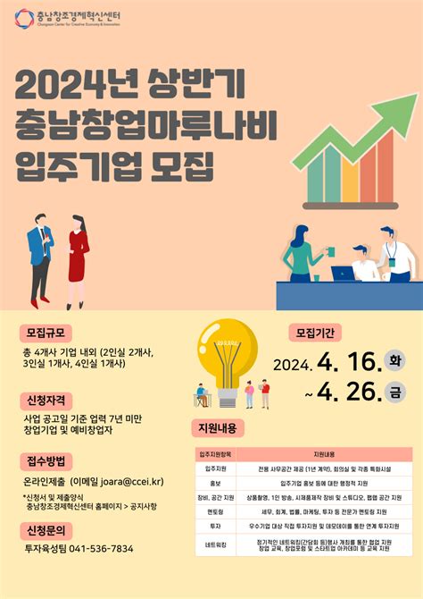 충남창조경제혁신센터 ‘2024년 상반기 충남창업마루나비 입주기업 모집 플래텀